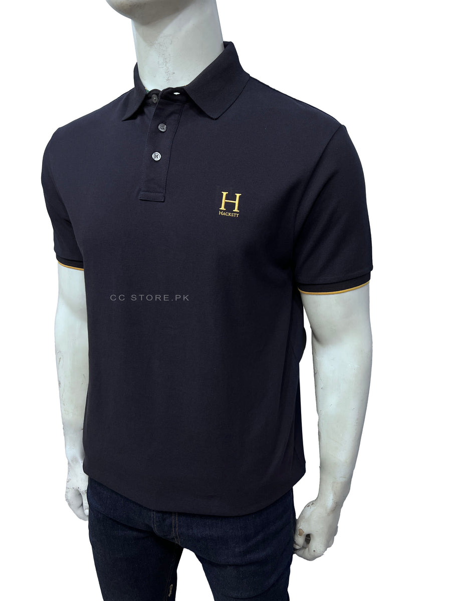 HKT Heritage H Logo Navy Blue Polo – Clothing Call - Your Multi Brand ...