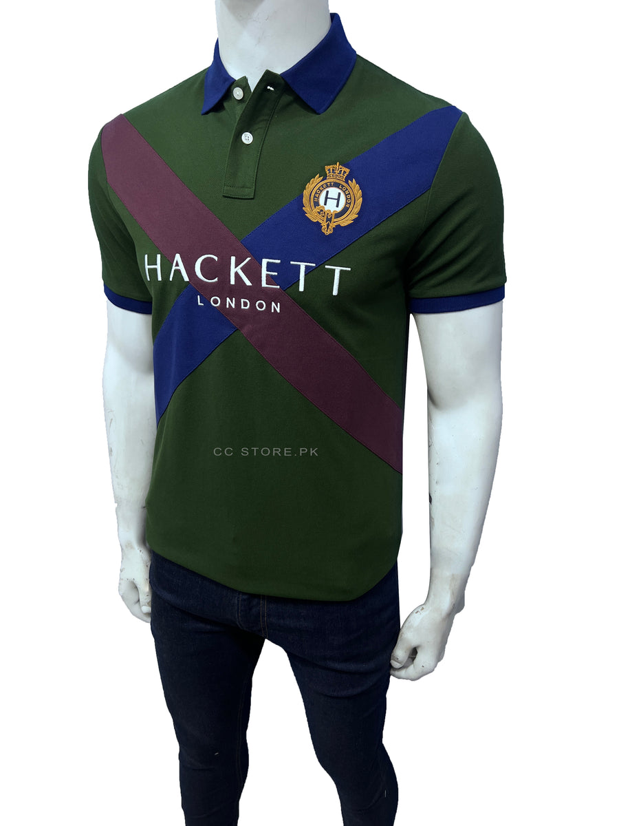 HKT Crest Logo Cross Green Polo – Clothing Call - Your Multi Brand Store.